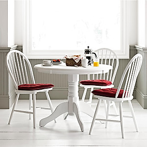 Klear Vu Omega Non-Slip Universal Chair Cushions for Dining Room, Kitchen and Office Use, U-Shaped Skid-Proof Seat Pad, 15x16 Inches, 4 Pack, Flame