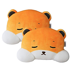 Car Headrest Pillow，Neck Pain Relief with Adjustable Strap，Comfortable Soft Car Seat Pillow for Driving,Head Rest Cushion,Cute Neck Pillow for Travelling and Home 2 Pieces