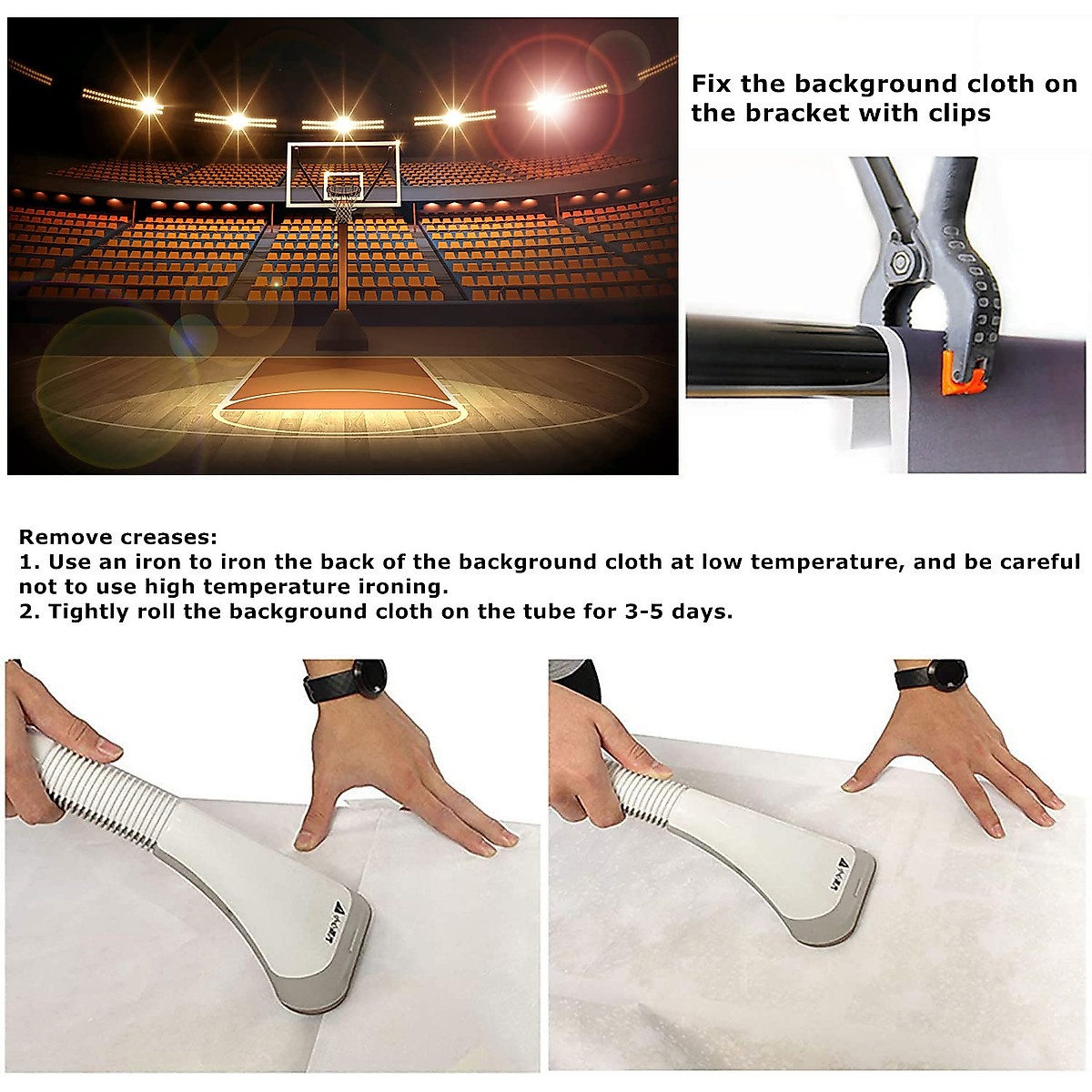 7x5ft Basketball Photo Backdrop for Photography, Basketball Theme Background for Birthday Party, Sports Theme Backdrop for Boys Kids Newborn Baby Wall Banner Cake Table Decoration Video Studio Props