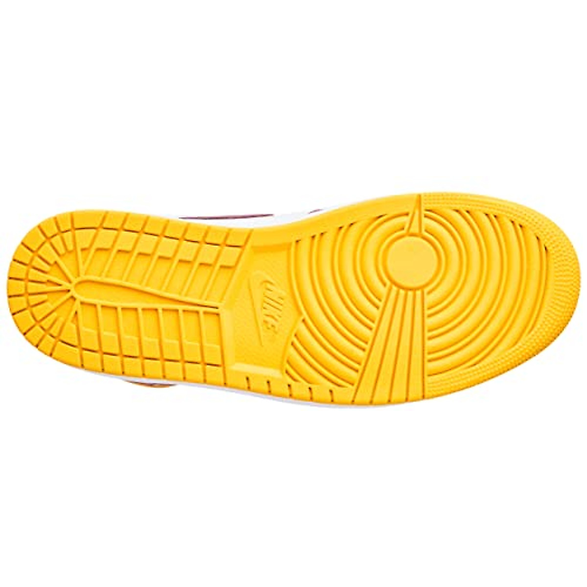 Nike Men's Air Jordan 1 High Retro OG 'Brotherhood' Basketball Shoes, University Gold/Light Bordeaux, 10