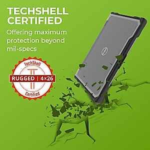 Gumdrop SlimTech Laptop Case Fits Dell Latitude 3330 13-inch (2-in-1) Designed for K-12 Students Teachers & Classrooms – Drop Tested Rugged Shockproof Bumpers for Reliable Device Protection – Black