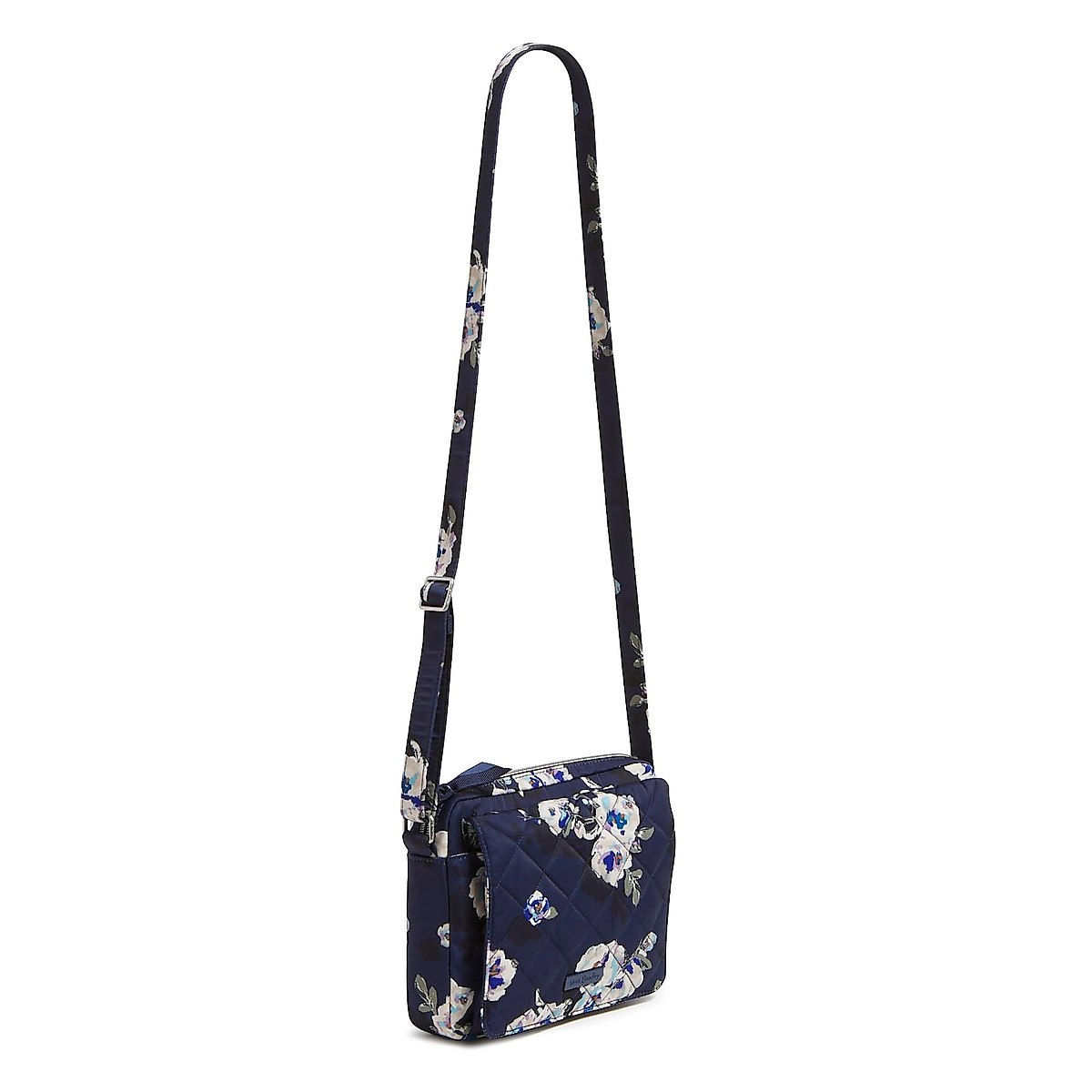 Vera Bradley Peformance Twill Medium Hipster Crossbody Purse, Blooms and Branches Navy