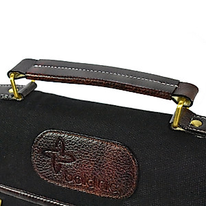 9 Pocket Canvas Knife Roll Bag