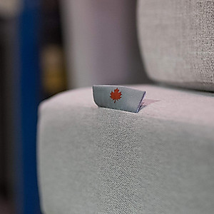 Dutailier Erie TechnoGel 2234 Wooden Glider Multiposition-Lock Recline, Espresso/Light Grey