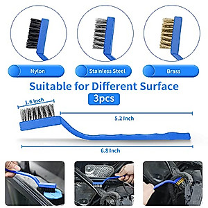 PL ZMPWLQ 22 pcs Car-Cleaning-Tool-Set Auto-Detail-Brush-Kit Car-Detailing-Brushes-Set Cleaning Car Kit Wash Brush Cleaning Tools Kit for Vehicles Inside & Outside Blue Car Detailing Brush Drill Brush