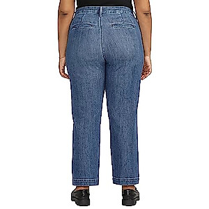 JAG Jeans Women's Plus Size Sophia High Rise Wide Leg Jeans, Tidal Blue, 22 Plus