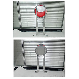 BSROZKI Portable Folding Stool for Women Men Folding 350lbs Cane Seat Chair Four-Foot Stable for Elders with PU Soft Back Support (1 Piece)