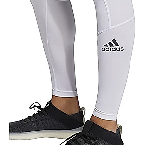 adidas Men's Techfit Long Tights, White, Medium
