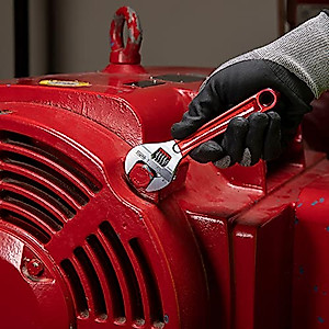 Klein Tools D507-6 Adjustable Wrench, Extra Capacity Jaw Forged Drive Wrench with High Polish Chrome Finish, 6-1/2-Inch