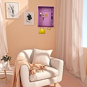 BlyeMichdi Friends Key Holder,Monica's Door Frame Keychain,Handmade Wooden Art Key Holder,Key Hooks Key Hangers for Wall Decorative,Cute Home Present for TV Show Merchandise Lovers