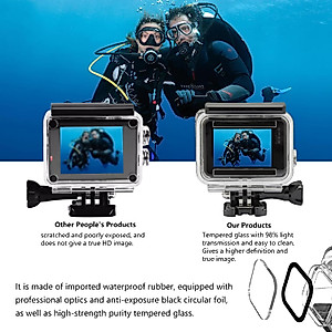 Suptig Case Housing Waterproof Case for Gopro Hero 7 Black Gopro Hero 5 Gopro Hero 6 Gopro Hero 2018 Action Camera Waterproof 147ft(45Meters)