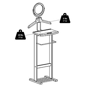 Winsome Trading, Inc. Carson Valet Stand, Brown