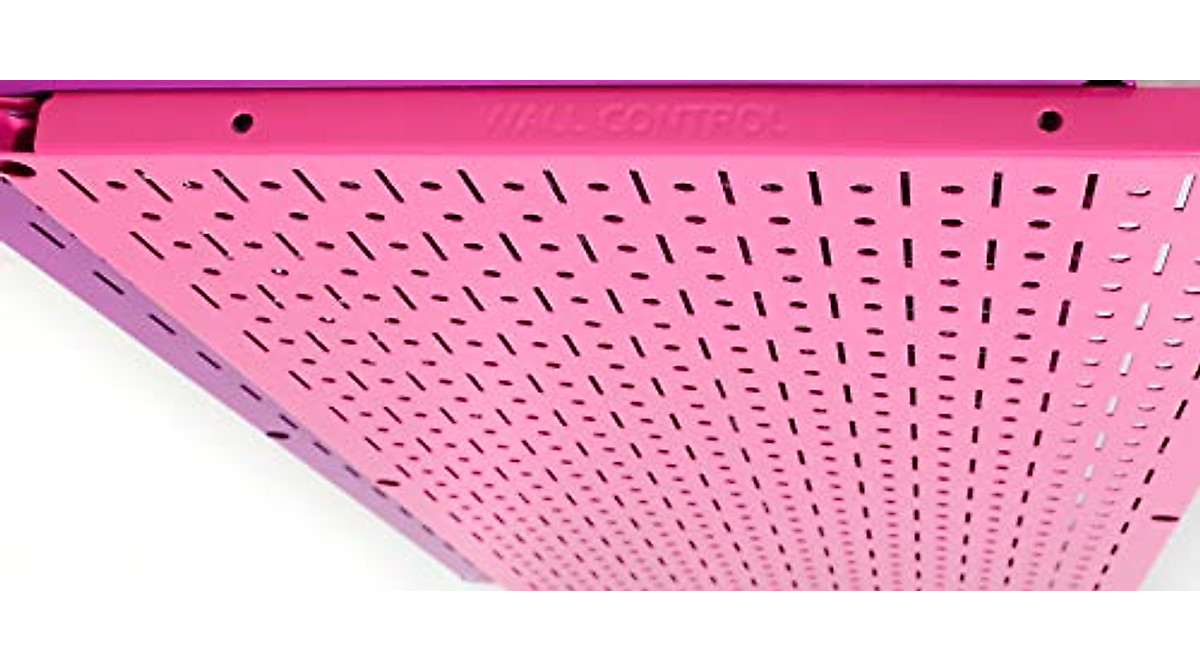 Pink Metal Pegboard Wall Storage - Wall Control Panels