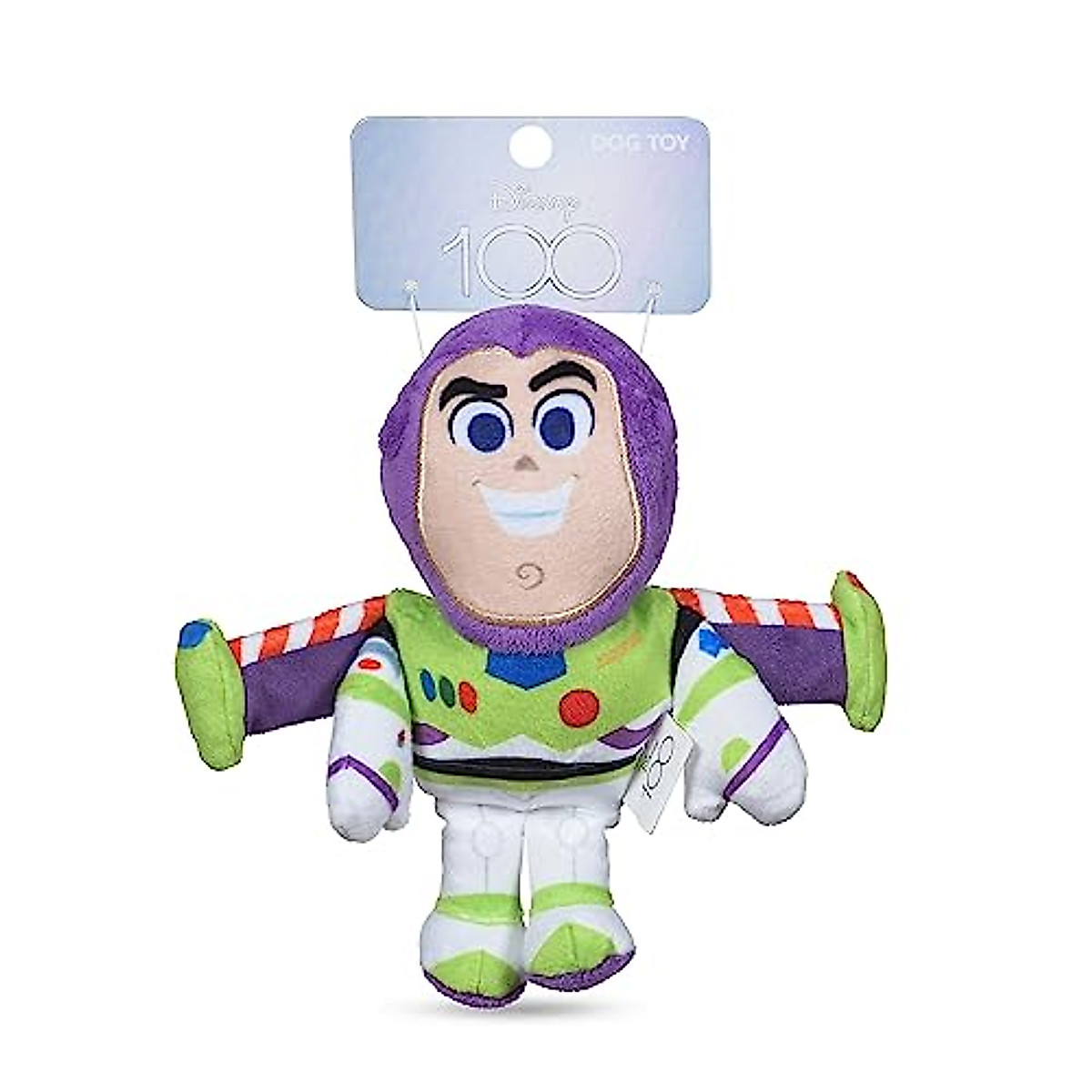 Disney for Pets Pixar’s Buzz Lightyear Plush Dog Toy 6in | Disney Pixar Dog Toys | Ballistic Nylon Plush Toy for Dogs Inspired by Buzz Lightyear from Pixar’s Toy Story with Squeaker