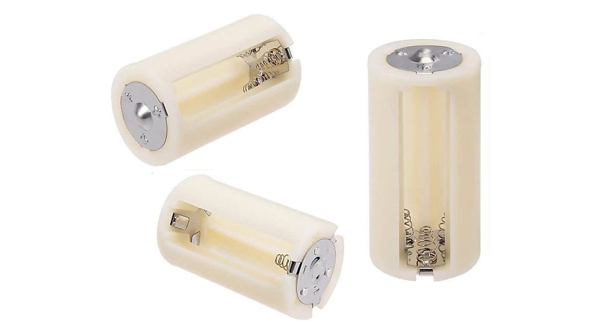 GFORTUN 5PCS AA to D Battery Adapter - Convenient Storage