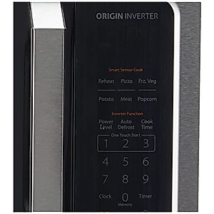 TOSHIBA ML-EM45PIT(SS) Countertop Microwave Oven With Inverter Technology, Kitchen Essentials, Smart Sensor, Auto Defrost, 1.6 Cu Ft, 13.6" Removable Turntable, 33lb.&1350W, Stainless Steel