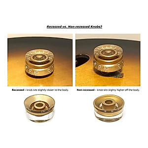 Vintage Forge Cream Speed Knobs Compatible with Epiphone Les Paul SG Electric Guitar (Set of 4) Fits 18 Coarse-Spline Import (Metric) Split Shaft Pots Recessed RS18M-CRM4