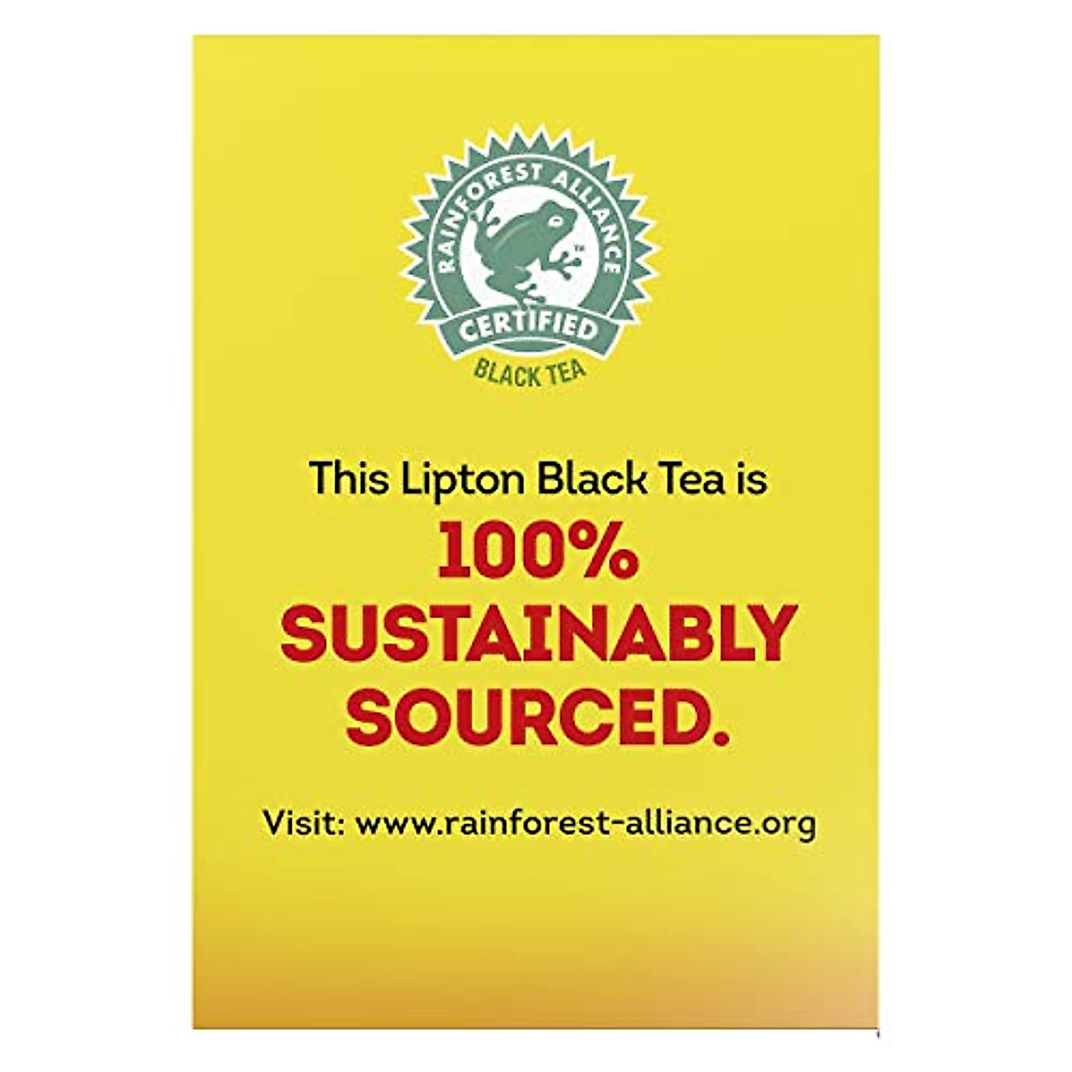 Lipton Iced Tea Bags, Black Tea, Unsweetened, Makes 4 Gallons, 4 Gallon-Sized Tea Bags(Pack of 32)