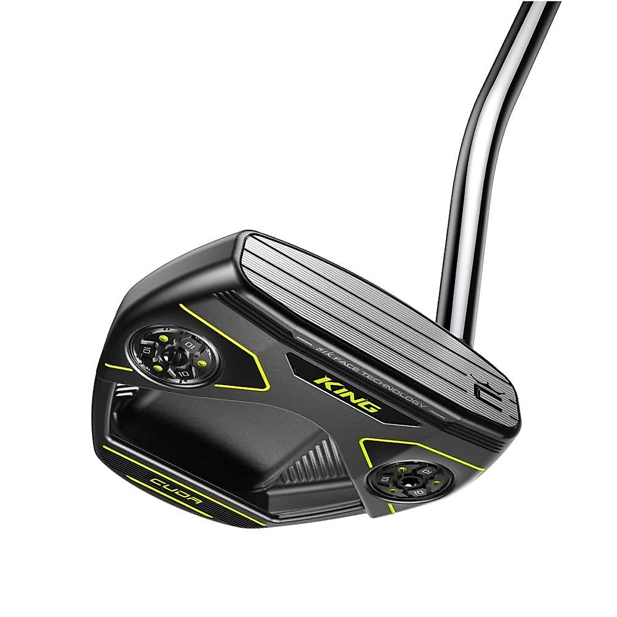 Cobra Golf King Vintage Putter CUDA Single Bend Right Hand 35 INCH, Silver/Black