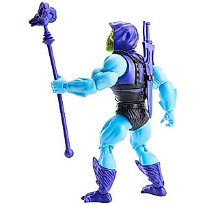 Masters of the Universe Origins Deluxe Skeletor Action Figure, 5.5-in Battle Character for Storytelling Play and Display, Gift for 6 to 10-Year-Olds and Adult Collectors