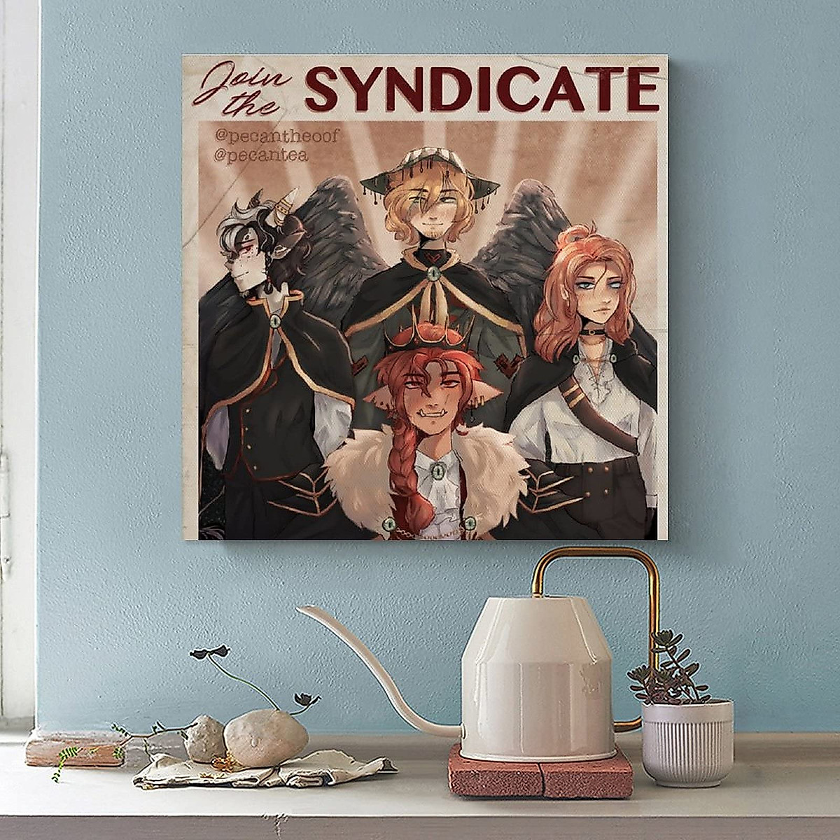 ZHDP Anime Dream SMP Dream Poster Poster Decorative Painting Canvas Wall Art Living Room Posters Bedroom Painting 16x16inch(40x40cm)