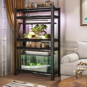 SDXYSTCE 40" W Garage Shelving Heavy Duty, 2250LBS Loads Garage Storage Shelves Heavy Duty, 5-Tier Metal Shelving Units and Storage Racks, Industrial Utility Shelf,40" Wx18 Dx72 H, Black