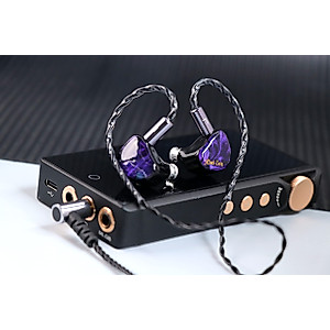 Linsoul Kiwi Ears Cadenza 10mm Beryllium Dynamic Driver IEM 3D Printed with Detachable Interchangeable Plug 0.78 2pin 3.5mm IEM Cable for Musician Audiophile (Perlude, Cadenza)