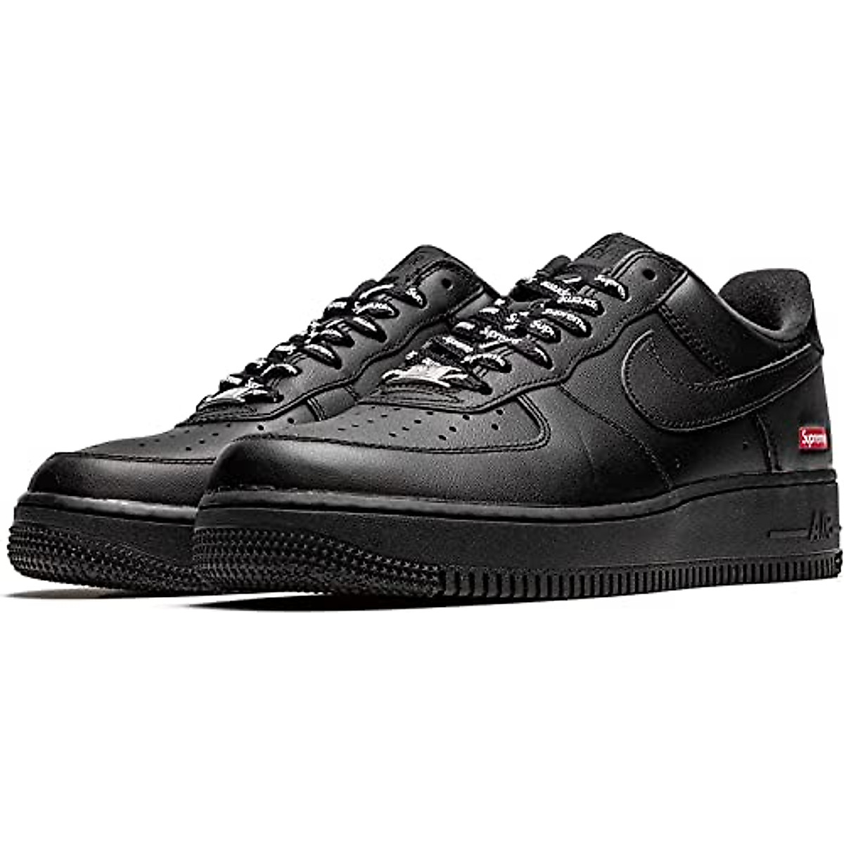 Nike Mens Air Force 1 Low Supreme - Mini Box Logo Black Cu9225 001 Size - 8.5