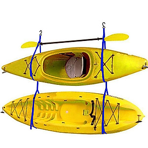 atliprime Indoor Kayak Storage Kayak Straps Storage System-Hang Two pack