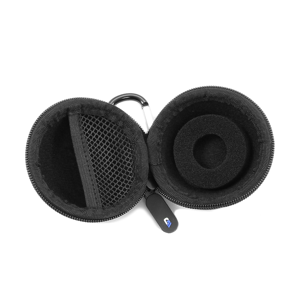 CASEMATIX Clip-on Phone Microphones Travel Case Compatible with Zoom iQ7, iQ6, Mounted Zoom XYH5 Stereo Microphone Capsule and More, Case Only