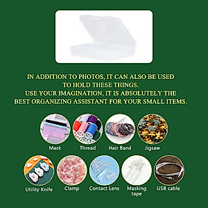 Party Club of America Transparent 5" x 7" Photo Storage Boxes - Photo Organizer Cases Photo Keeper Picture Storage Containers Box for Photos - 20 Pack (Clear)