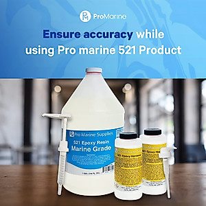 ProMarine Supplies 521 Epoxy Pumps Set | Compatible with 521 Marine Grade Epoxy Kit | With Large and Small Dispenser for Quart and Gallon | Pre-Calibrated and Easy to Use for Graduated Mixing Cups