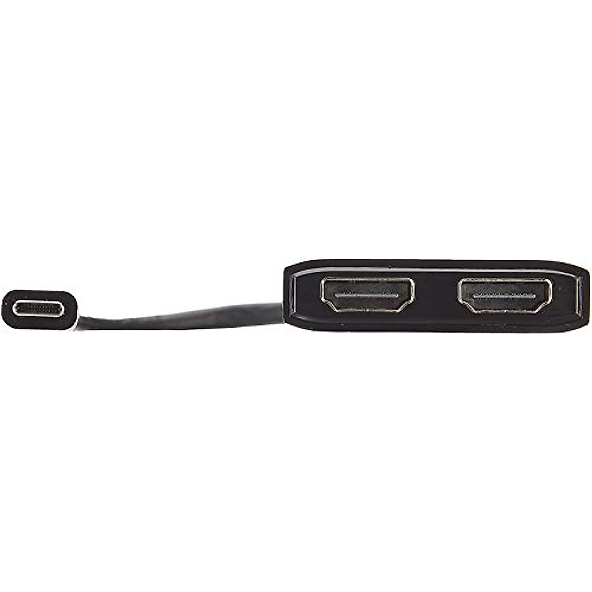 Sanwa Supply AD-ALCMST2HD USB Type-C MST Hub (DisplayPort Alt Mode), Type-C Male (Input) to HDMI Female, 2 Ports (Output)