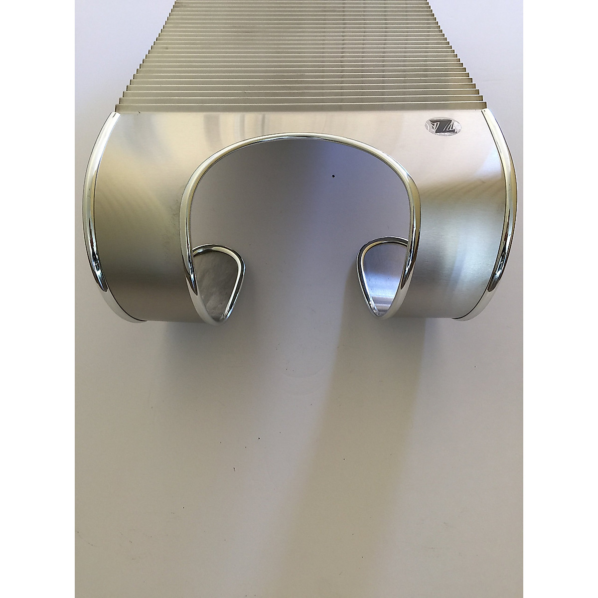 Zydeco Washboard "Standard 24"EDGE TRIM" Key of Z Rubboards Frottoir Scrubboard Percussion Instrument Free Scratchers Handmade Louisiana Made By Tee Don Authentic Original Silver