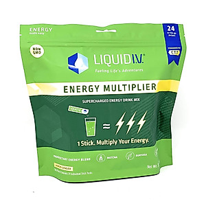 Liquid I.V. Liquid I.V. Energy Multiplier Lemon Ginger Energy Drink Mix (Net Wt 11 Ounce ),, ()