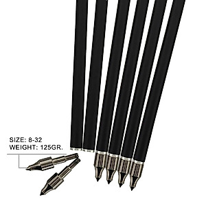 REEGOX Crossbow Bolts 20 inch Bio Crossbow Arrows with 4-Inch Vanes(Pack of 12)