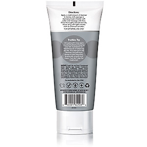 TruSkin Charcoal Cleanser Facial Cleanser – with Activated Charcoal, Reishi Mushroom and Ylang Ylang Blossom – Skin Care Made to Balance, Detoxify, and Cleanse Deeply, 4 fl oz