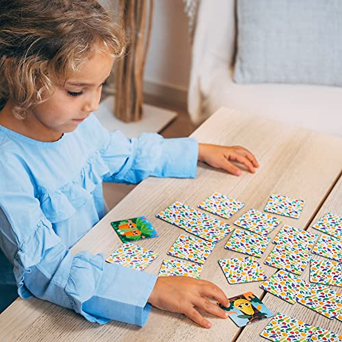 Adventerra Games - Eating in Season - Learning Games for Kids Ages 3-5 - Toddler Learning Toys Ages 3-5 - Educational Toys - Learning Toys - Memory Game for Toddlers - Birthday Gifts for Kid