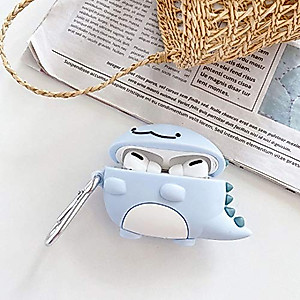 AirPod Pro Case, 3D Funny Cartoon Cute Animal Design，Accessories Key Chain for Kids Girls Teens Women Boys (Cute Little Dinosaur Pro)