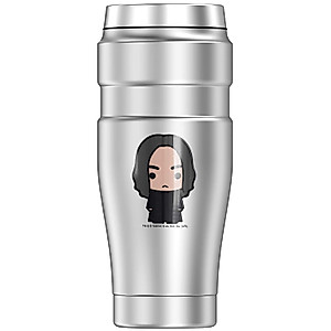 Harry Potter Snape Cute Chibi, THERMOS STAINLESS KING Stainless Steel Travel Tumbler, Vacuum insulated & Double Wall, 16oz