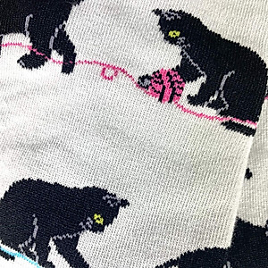Women's Premium Comfort Animal Socks (Black Cats)