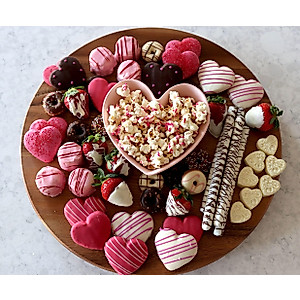 Lipper International Acacia Wood 18-Inch Lazy Susan Kitchen Turntable