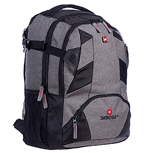 New Black Computer Backpack / Laptop Organizer S-Kross By Swiss Travel Products