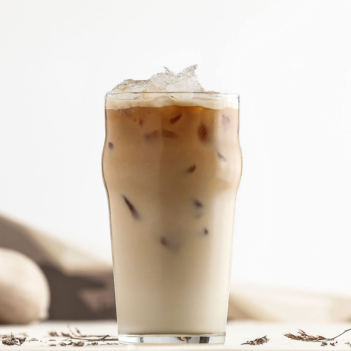 lav Beer Glasses Set of 6x19 oz - Traditional British Pub Pint Glasses - Large Craft Clear Beer Glasses - Easy Stacking & Lead-Free & Gift Option