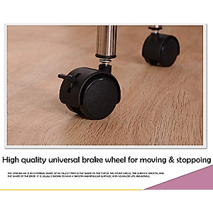 Utility Rolling Cart Kitchen Island Trolley Serving Catering Storage Cart 3 Tier Medical Equipment Rolling Cart, Beauty Salon Trolley with Universal Brake Wheel, Perfect for Hospital/Dental Clinic, 80