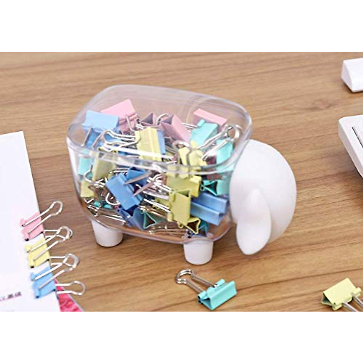 Creative Dustproof Storage Box for Office Stationery, Toothpicks, Cotton Swabs, etc. (Sheep) (Black and White)