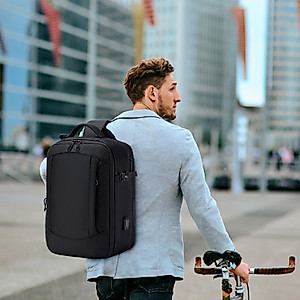 COSCOOA Expandable Travel Backpack for Men Women 15.7x7.8x9.8 Inch 20L Small Flight Approved Carry On Backpack 15.6 Inch Laptop College Daypack Weekender Bag