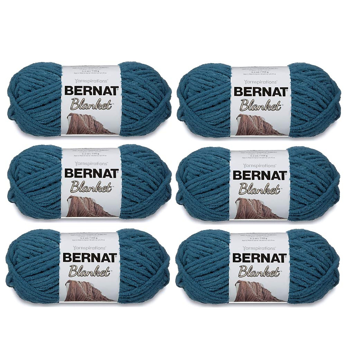 Bernat Blanket 6 Pack (Dark Teal)
