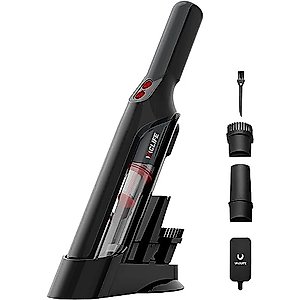 VacLife Cordless Handheld Vacuum - High-Efficiency Hand Vacuum with Top-Class Strong Suction, Lightweight Ideal for Car & Home, Black&Red (VL766)