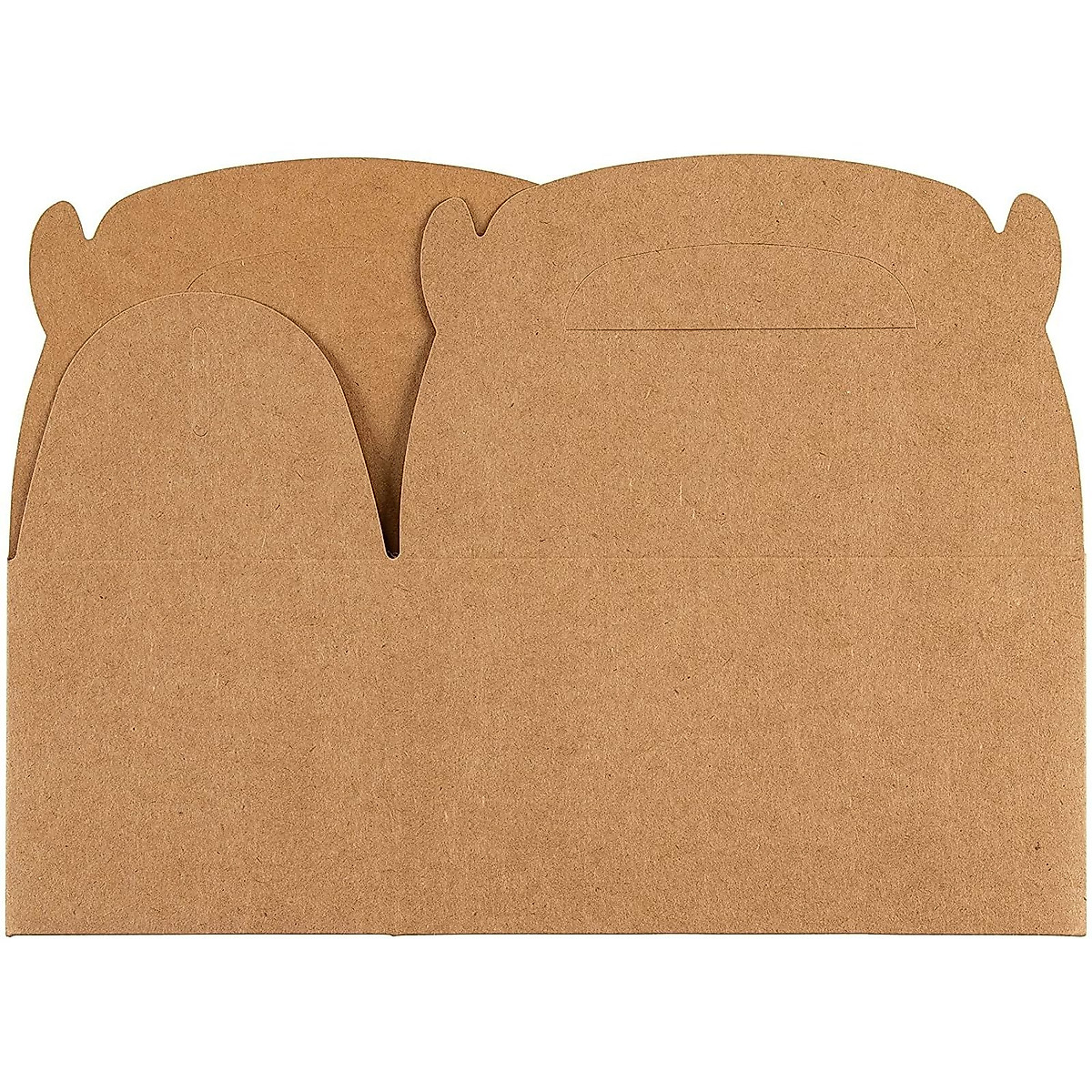 BLUE PANDA Treat Boxes - 24-Pack Paper Party Favor Boxes, Brown Kraft Goodie Boxes for Birthdays and Events, 2 Dozen Party Gable Boxes, 6 x 3.3 x 3.6 Inches